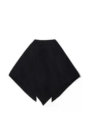 MAISON MARGIELA Ribbed-knit Triangular Scarf - Blue