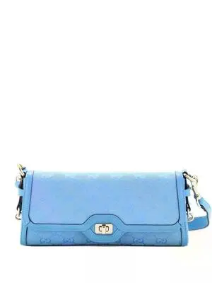 Gucci Luce Canvas Small Shoulder Bag - Blue