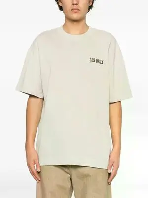 LES DEUX Logo-print Graphic-print T-shirt