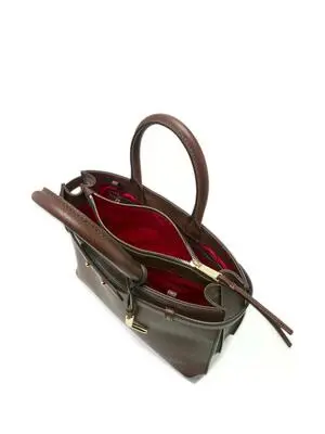 LANCEL Logo-plaque Leather Tote Bag
