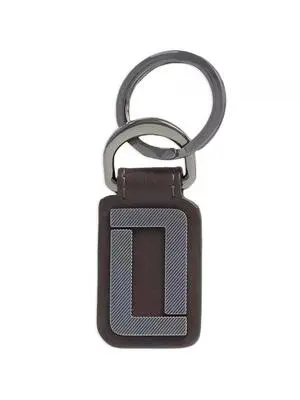 LANCEL Double L Logo-plaque Keyring