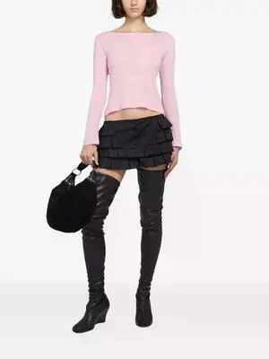 Gimaguas Shansa Tiered Ruffled Mini Skirt