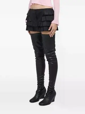 Gimaguas Shansa Tiered Ruffled Mini Skirt