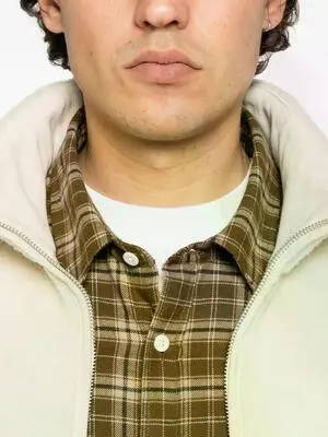 Lacoste Check-print Logo-patch Shirt