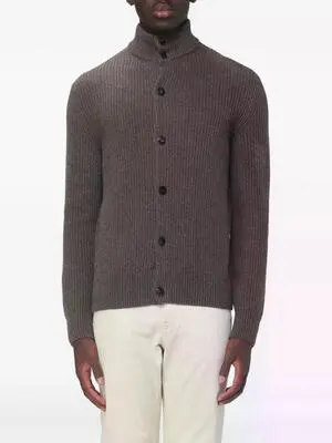Agnona Ribbed-knit Cashmere Sweater - Brown