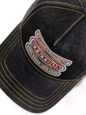 Stetson Logo-patch Denim Trucker Cap