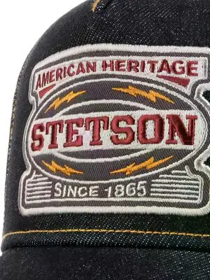 Stetson Logo-patch Denim Trucker Cap
