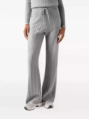 MC2 SAINT BARTH Dinard Cable-knit Drawstring Trousers
