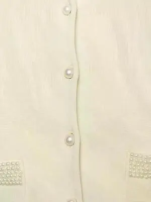 Sandro Beaded Cropped Cardigan
