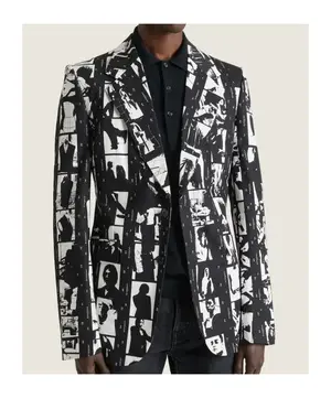 Givenchy Fitted Jacket In Cotton With Photographic Negative