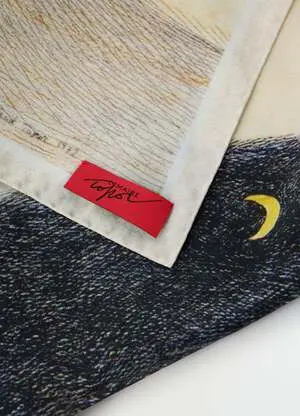 LEMAIRE La Nuit 1972 Scarf 100x75cm In Dry Silk