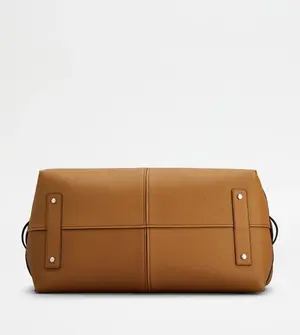 TOD'S Logo-patch Pebbled Duffle Bag
