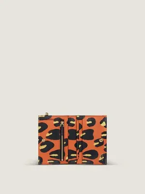 Givenchy Pinch Wallet In Leather With Leopard Print