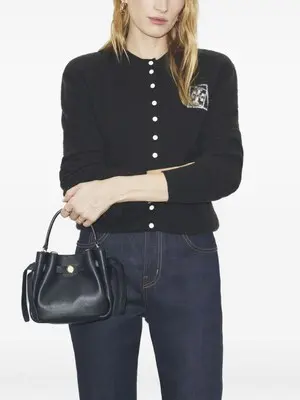 Tory Burch Romy Mini Leather Bucket Bag