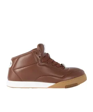 Givenchy Puffy Yard Mid-top Sneakers In Nappa Leather - Brown