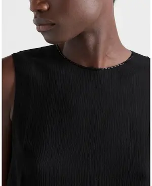 Prada Sleeveless Triple Silk Chiffon Top