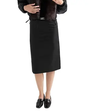 Prada Re-nylon Pencil Skirt - Black