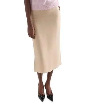 Prada Triple Chiffon Midi Skirt - Neutral