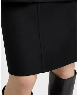 Prada Double Cloth Midi Skirt