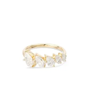 Adina Reyter 14k Yellow Lab Grown Diamond Pear Ring - Gold
