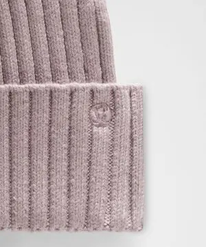 Lululemon Merino Wool-blend Ribbed-knit Pom Beanie