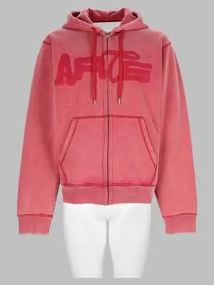 ARTE ANTWERP Bold Logo Fleece Sweatshirt - Red