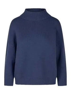 VANISE Chantal Knit Turtleneck Sweater - Cobalto