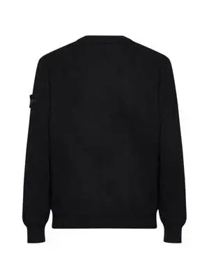 Stone Island Ribbed-knit Logo-patch Sweater