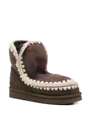 Mou Eskimo 18 Crochet-trim Ankle Boots