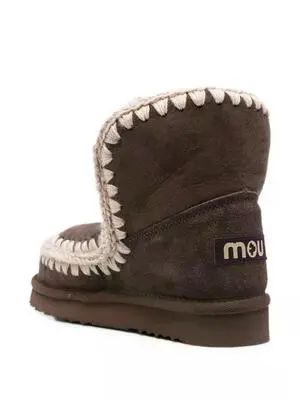Mou Eskimo 18 Crochet-trim Ankle Boots