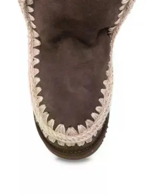Mou Eskimo 18 Crochet-trim Ankle Boots