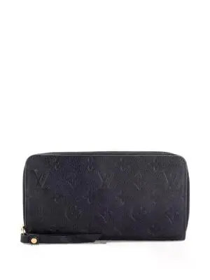 LOUIS VUITTON Zippy Wallet Monogram Empreinte Leather Small Wallets - Black