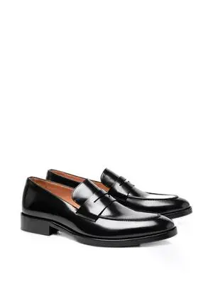 TESTONI Polished-finish Penny Loafers