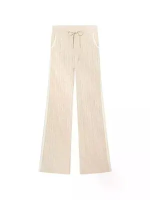 MC2 SAINT BARTH Dinard Cable-knit Drawstring Track Pants - Neutrals