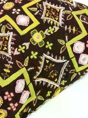 Fendi Beads Embroidered Tote Bag