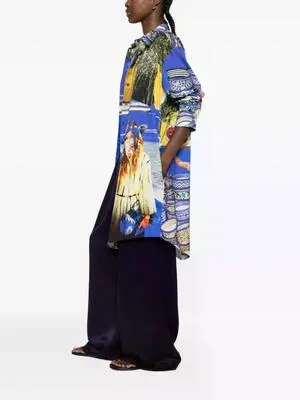 The Artistylist Graphic-print Button-down Shirt