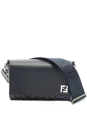 Fendi Ff Squared Compact Shoulder Bag - Blue