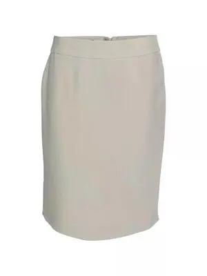 Giorgio Armani Crepe Pencil Mini Skirt - Neutrals