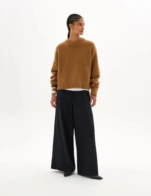 HUSH Taylor Textured Check Pants - Black