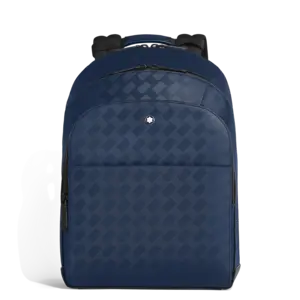 Montblanc Extreme Leather Large 3 Compartment Backpack - Blue