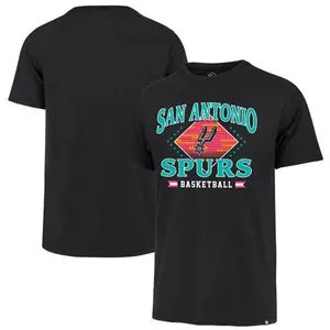 '47 San Antonio Spurs Big & Tall Courtside Franklin T-shirt - Black