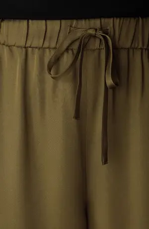 Eileen Fisher Satin Ankle Joggers