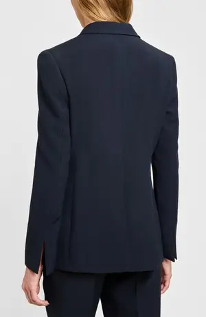 Santorelli Jess Single Button Jacket In Soft Stretch Crepe
