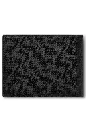 Montblanc Sartorial Leather Wallet 6cc With 2 View Pockets