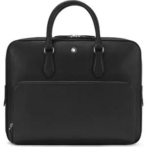 Montblanc Sartorial Leather Document Case With Pocket - Black