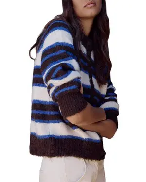 Mint Velvet Multi Striped Knit Cardigan
