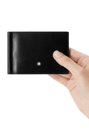 Montblanc Meisterstück Leather Wallet 6cc With Money Clip