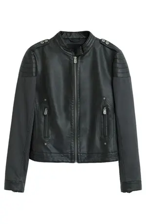 Desigual Faux Leather Moto Jacket