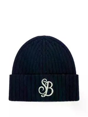 MC2 SAINT BARTH Wengen Beanie With St. Barth Embroidery - Blue