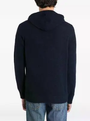 ROBERTO COLLINA Zip-up Knit Hoodie